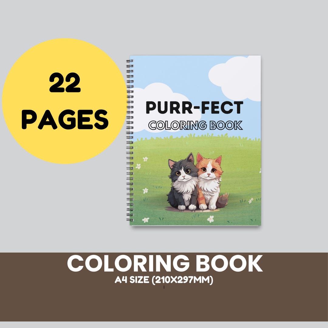 Cute Cat Animal Coloring Pages for Kids Toddler Animal Sheets Animal ...