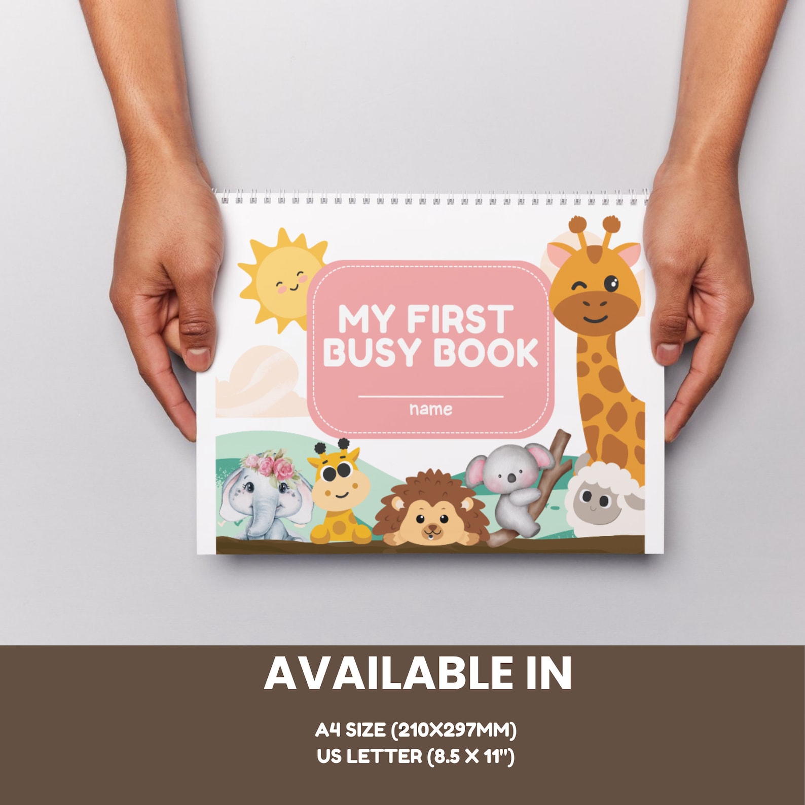 Toddler Busy Book Printable Activity Personalized Educational Learning ...