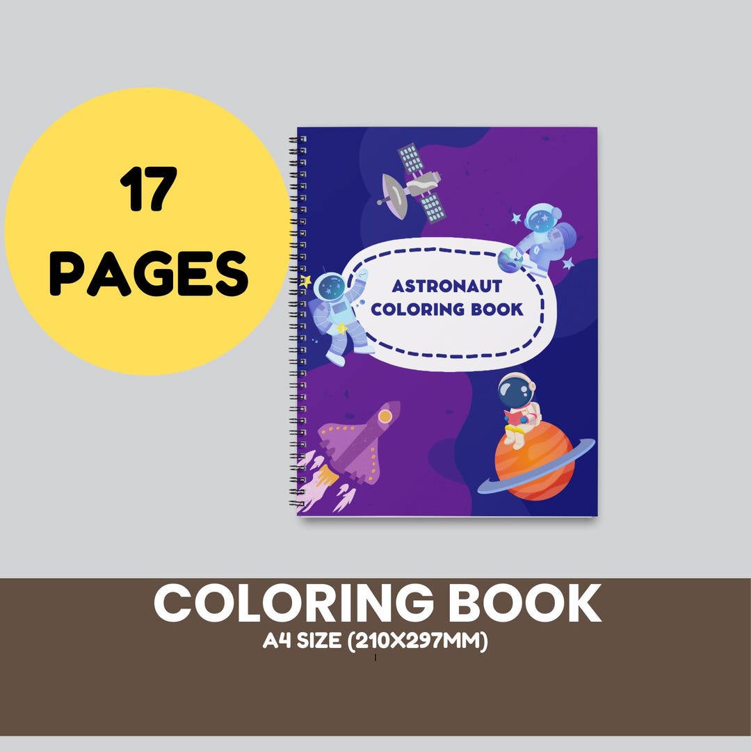 Cute Little Astronaut Coloring Pages for Kids Toddler Outer Space ...