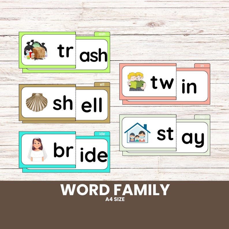 Word Family Flip Book | Kindergarten Phonics Activity | Preschool ...