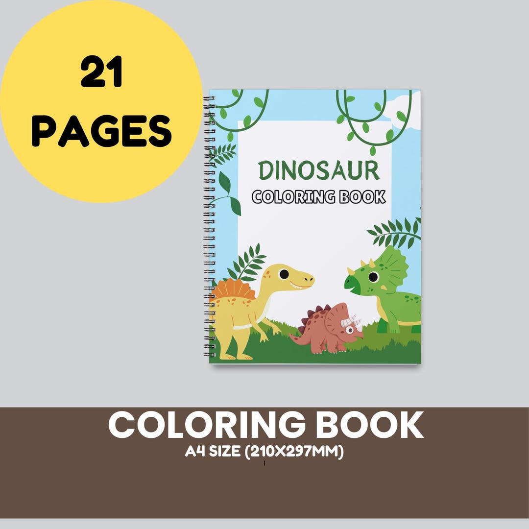 Cute Dinosaurs Animal Coloring Pages for Kids Toddler Animal Sheets ...