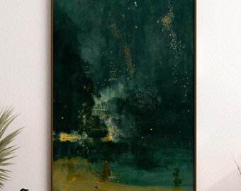 Nocturne in Black and Gold, the Falling Rocket by James Abbott Mcneill ...