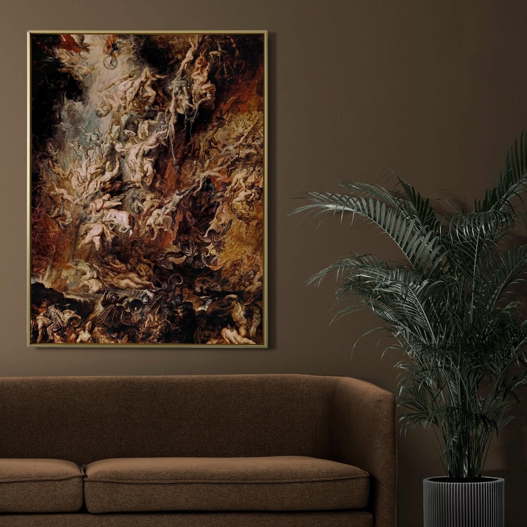Peter Paul Rubens - Fall of the Damned. Dark Wall Art, Hell Painting ...