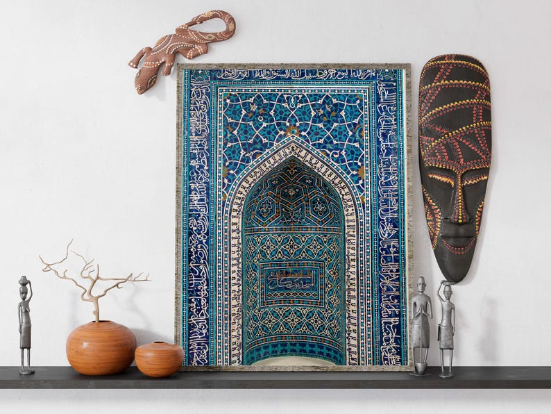 Mihrab - Prayer Niche. Religious Decor, Print on Canvas, Traditional ...