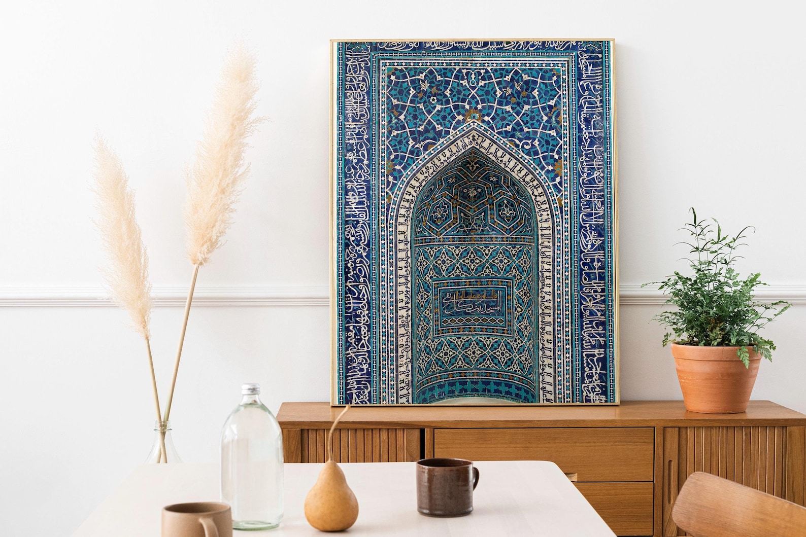 Mihrab - Prayer Niche. Religious Decor, Print on Canvas, Traditional ...