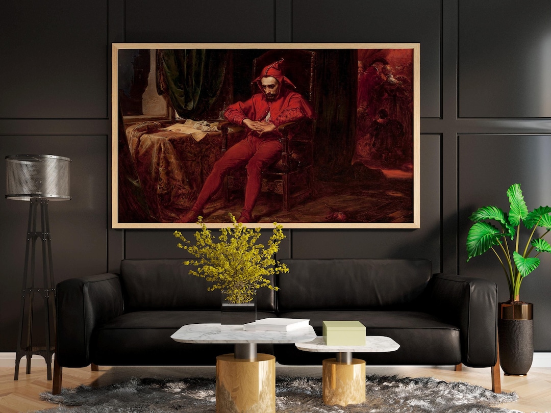 Jan Matejko Stanczyk. the Sad Jester. Canvas Reproduction, Sad Clown ...