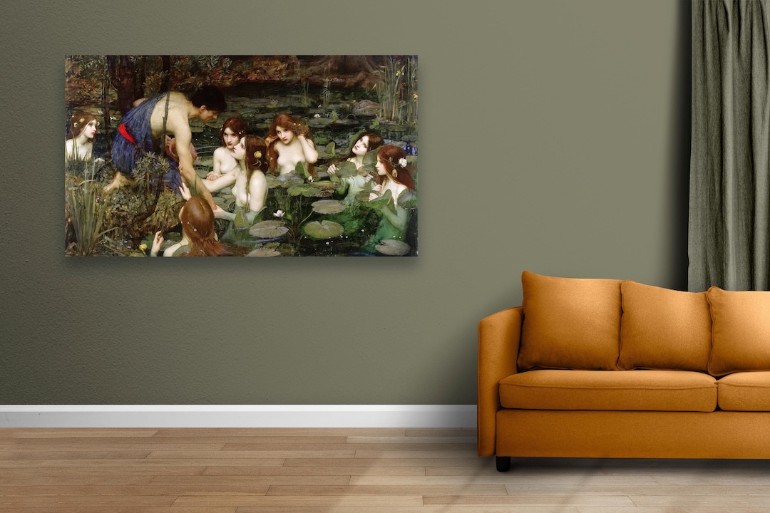 John William Waterhouse - Hylas With Nymphs. Bedroom Decor, Water ...