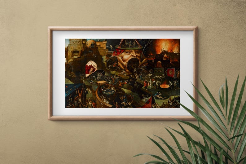 Hieronymus Bosch - Christ in Limbo. Canvas Wall Art, Famous Artwork ...
