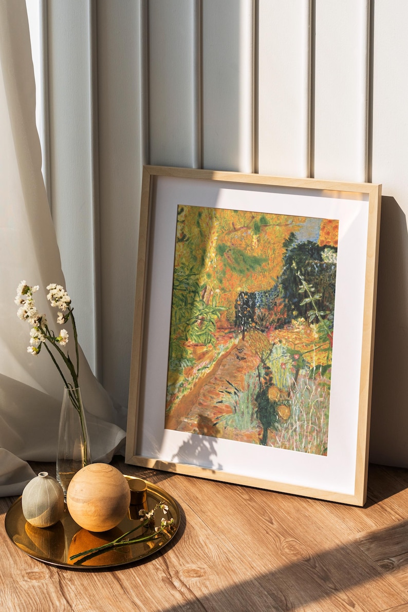 Pierre Bonnard - the Garden. Painting on Canvas, Bonnard Poster Print ...