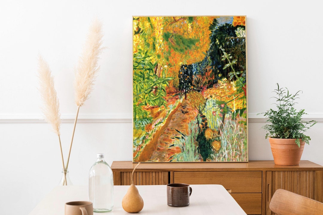 Pierre Bonnard - the Garden. Painting on Canvas, Bonnard Poster Print ...