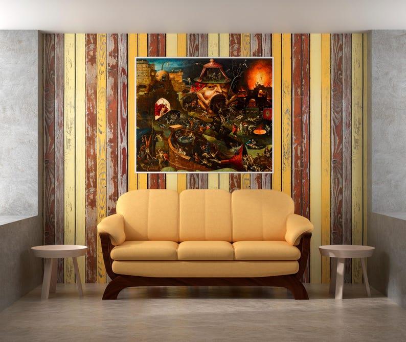 Hieronymus Bosch - Christ in Limbo. Canvas Wall Art, Famous Artwork ...