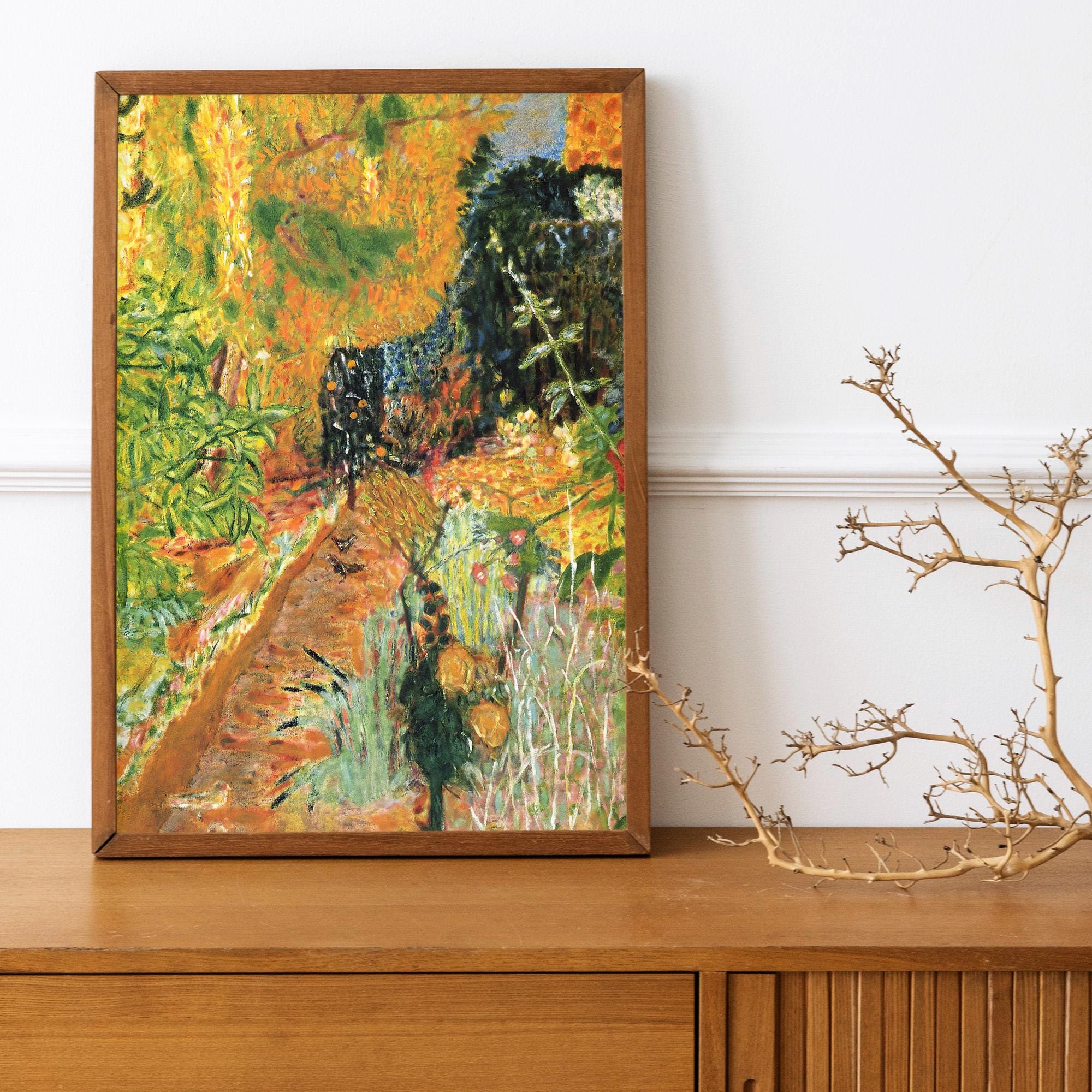 Pierre Bonnard - the Garden. Painting on Canvas, Bonnard Poster Print ...