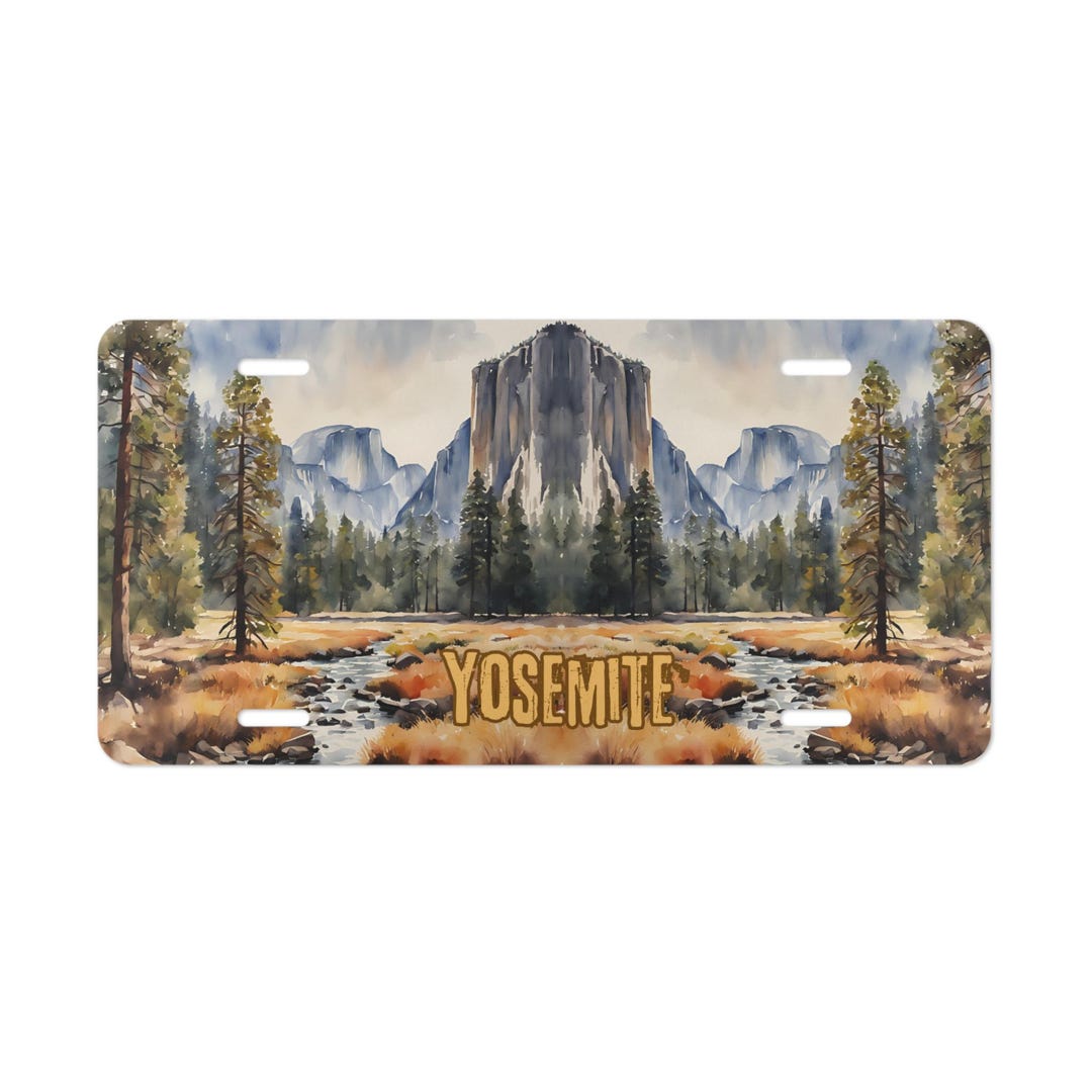 Custom Vanity Plate Yosemite , Personalized National Park Car Tag ...