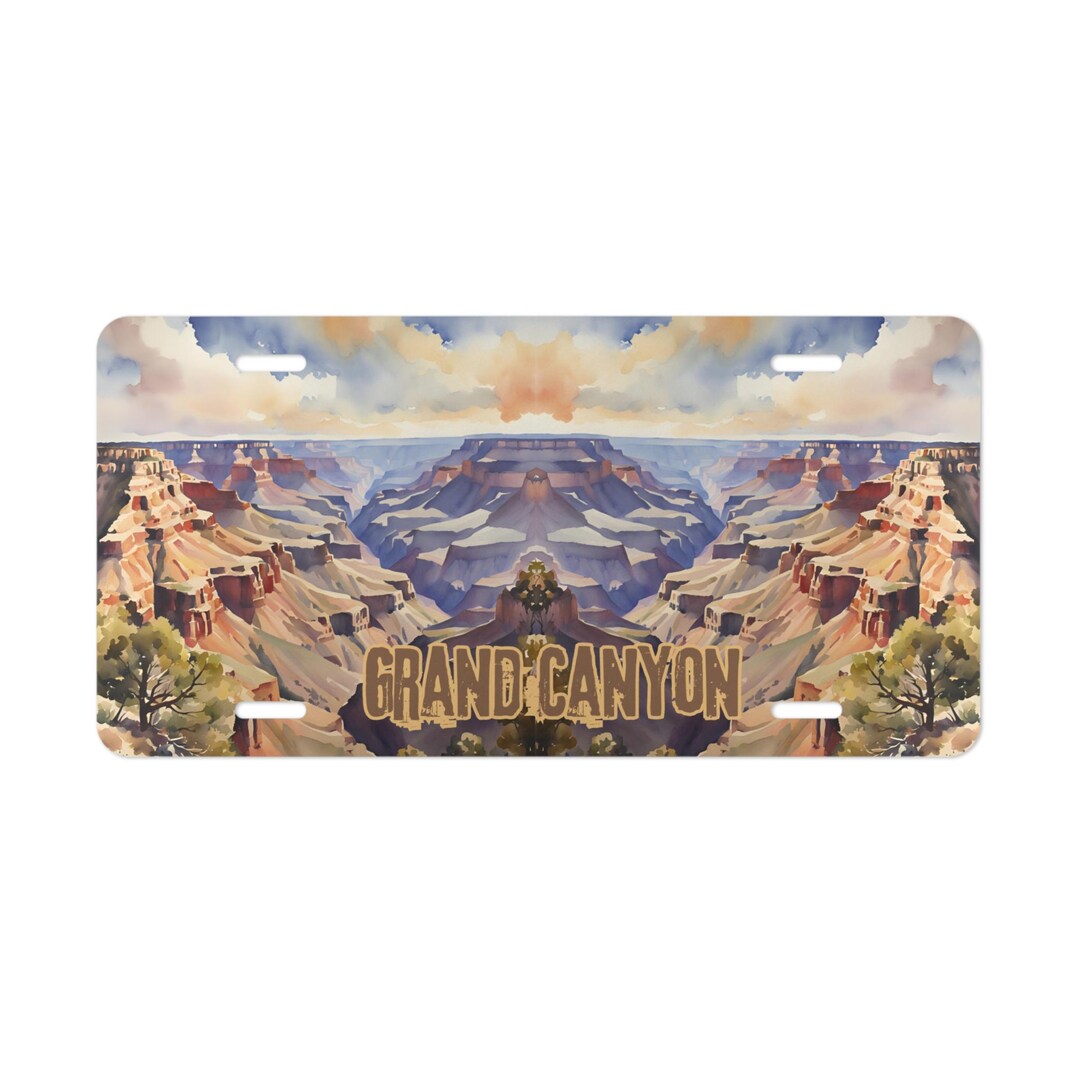 Custom Vanity Plate Grand Canyon , Personalized National Park Car Tag ...