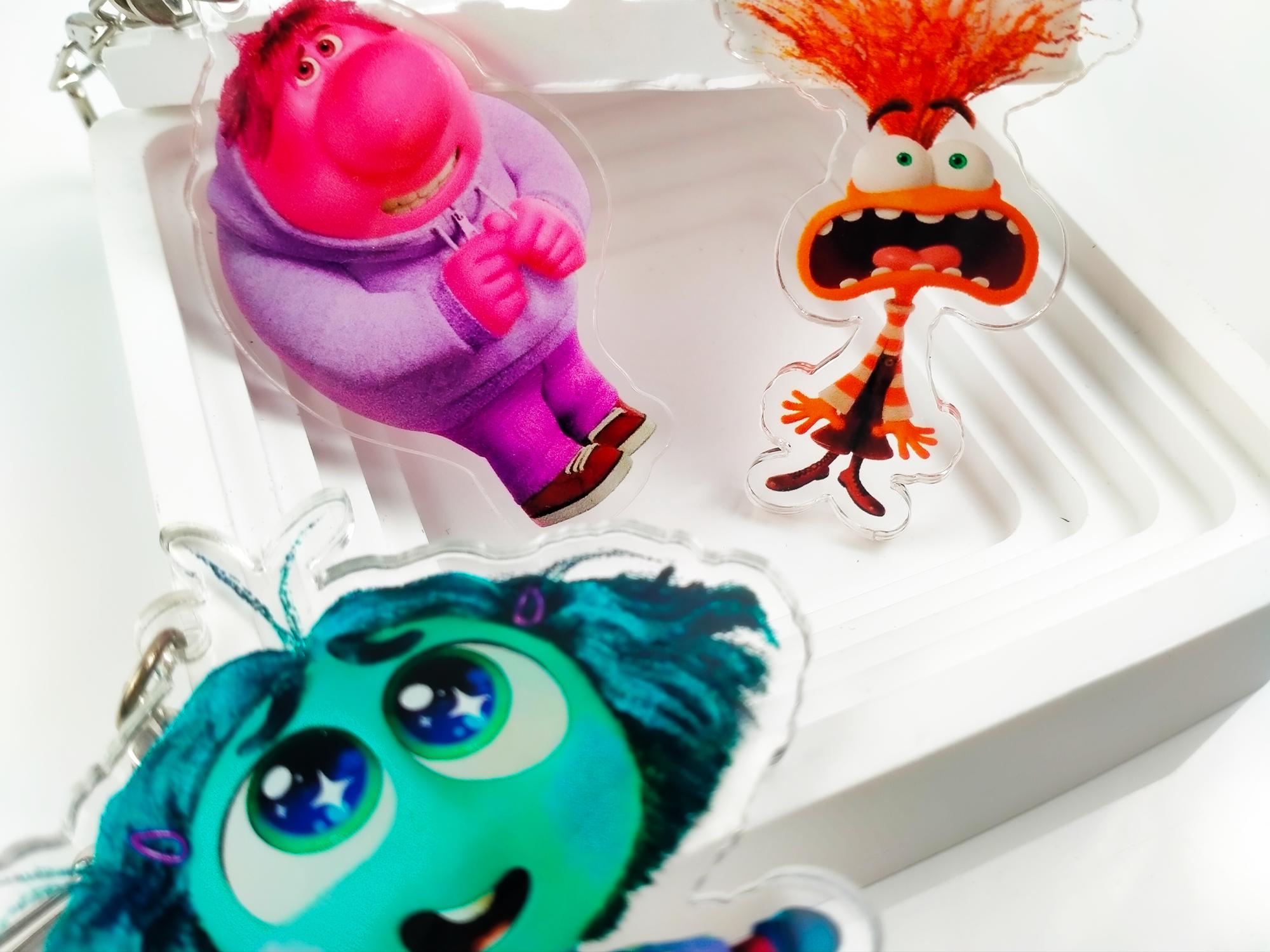 Inside Out 2 Keychain Inside Out 2 Movie Characters Keychain Mobile ...