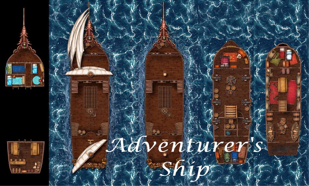 Printed Ship Map - Etsy