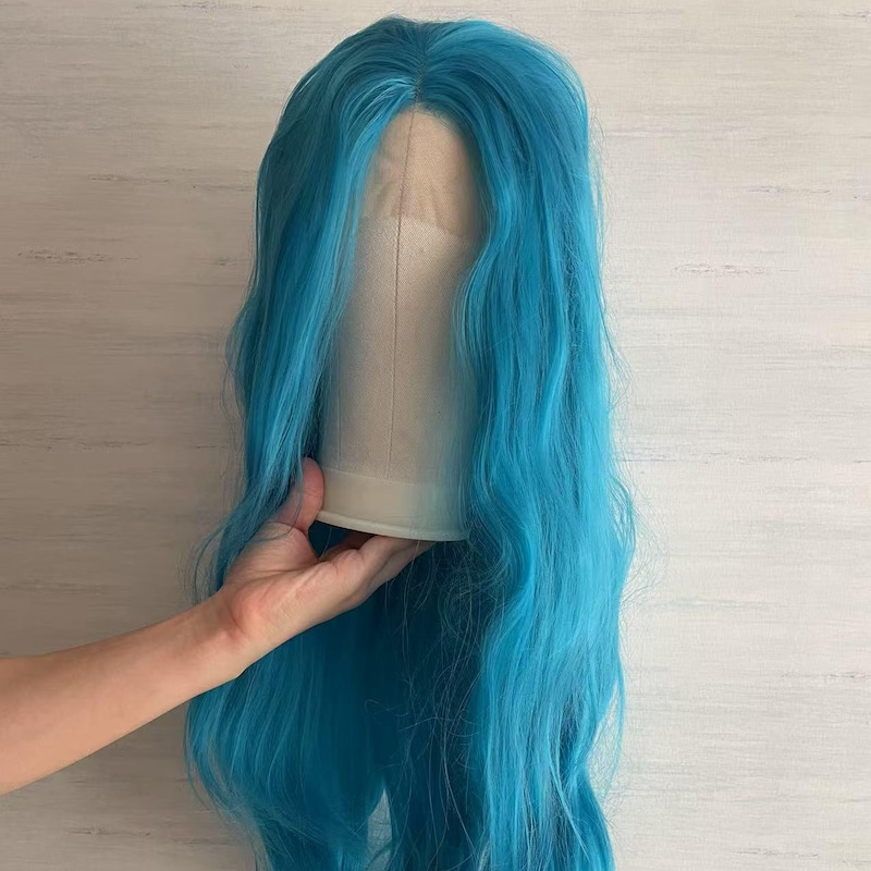 Blue Lace Front Wig - Etsy