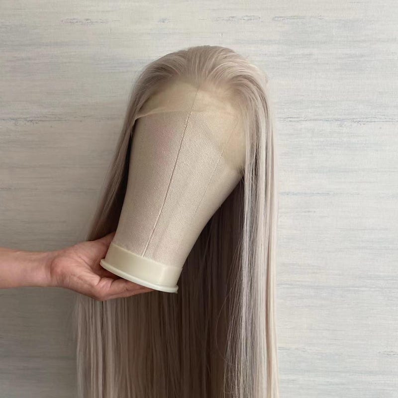 Lace Front Light Gray Wig - Etsy