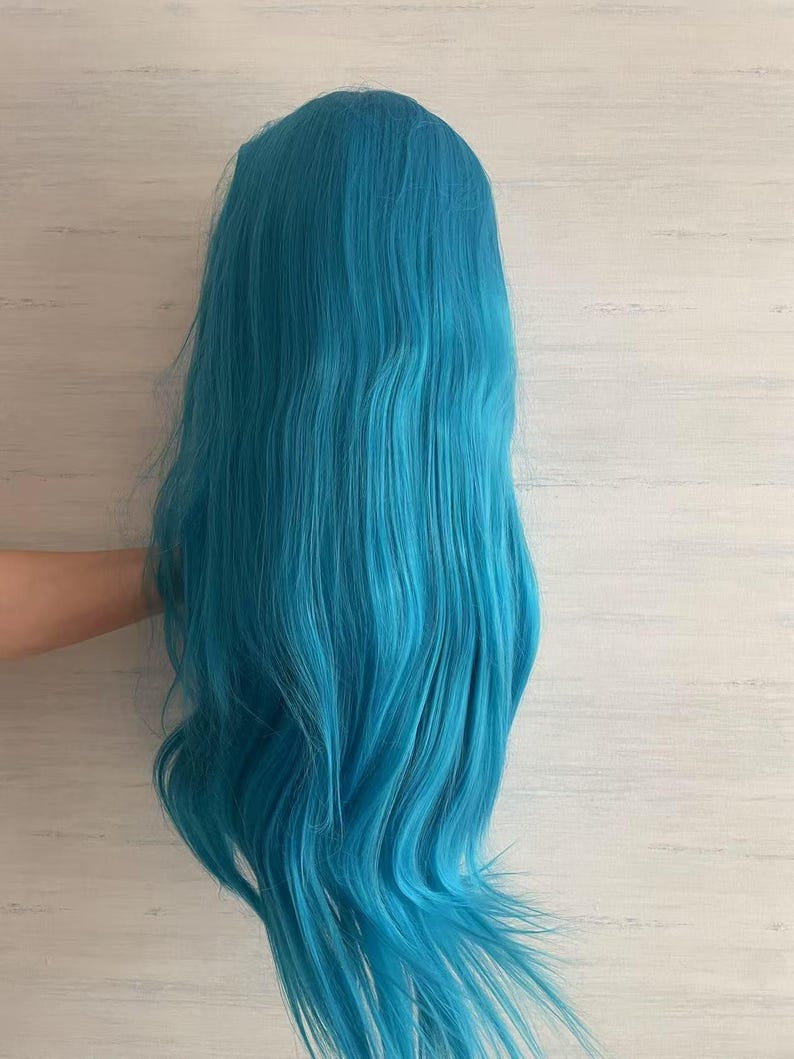 Blue Color Lace Front Cosplay Wig , Drag Queen Wig ,party Wig - Etsy