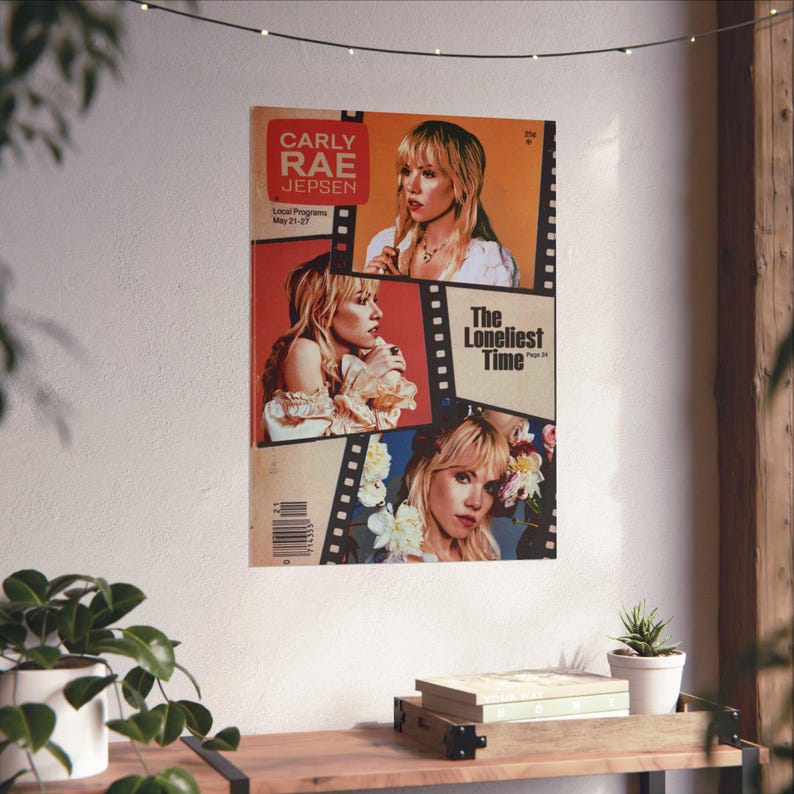 Carly Rae the Loneliest Time TV Guide Retro Poster - Etsy