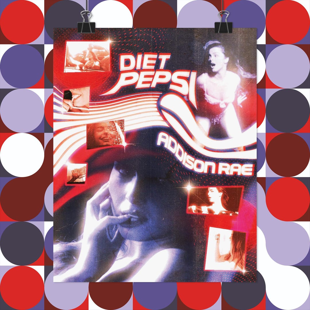 Addison Rae Diet Pepsi Poster - Etsy