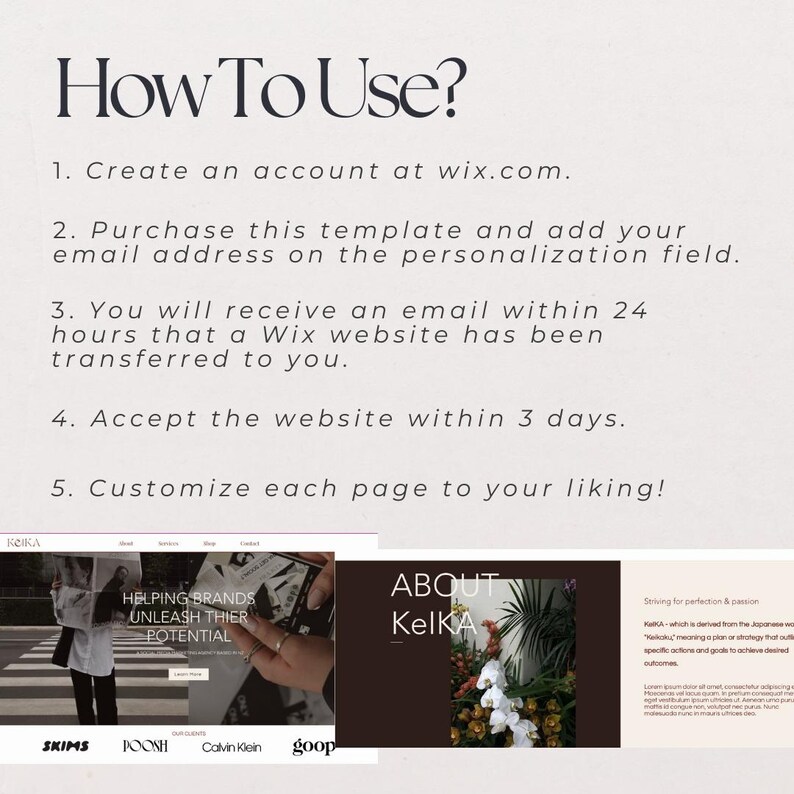 Wix Website Template for Social Media Manager Agency Small Businesses ...