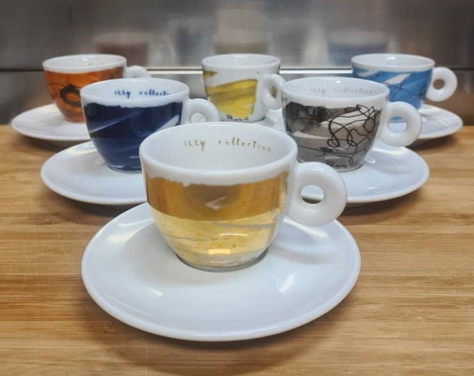 ILLY Art Collection PETER ROESCH Schwung Espresso 1999 Signed - Etsy