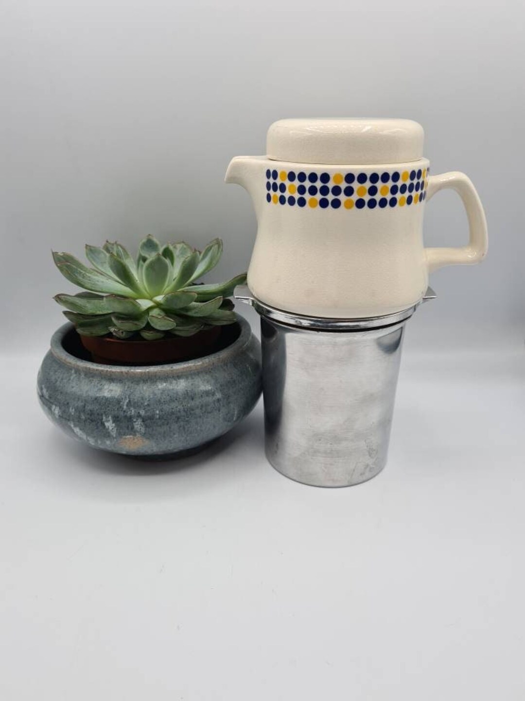 RARE Franco Pozzi Ceramic Vintage Design MCM 1960's/70s 6 Cup Italian ...