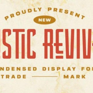 Rustic Revival Fon, Vintage Font, Calligraphy Font, Handwritten Font ...