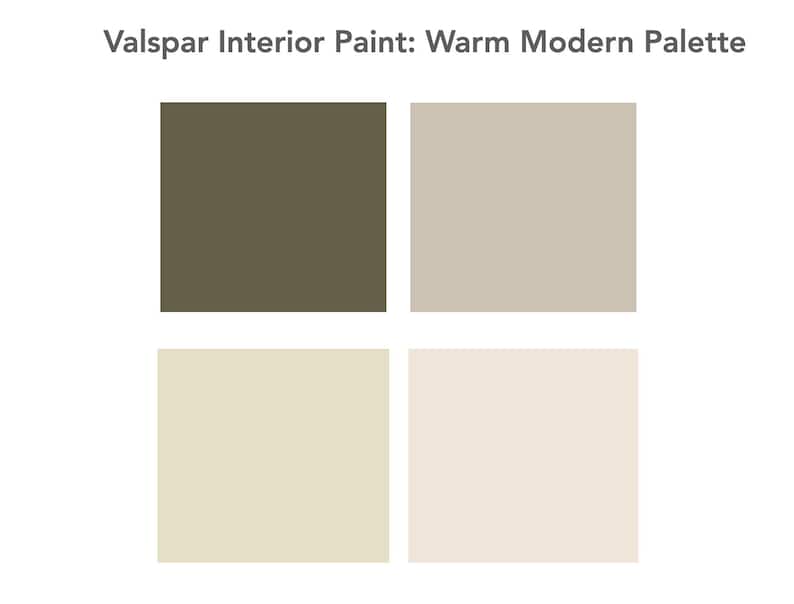 Interior Paint-valspar-warm Modern Color Palette - Etsy