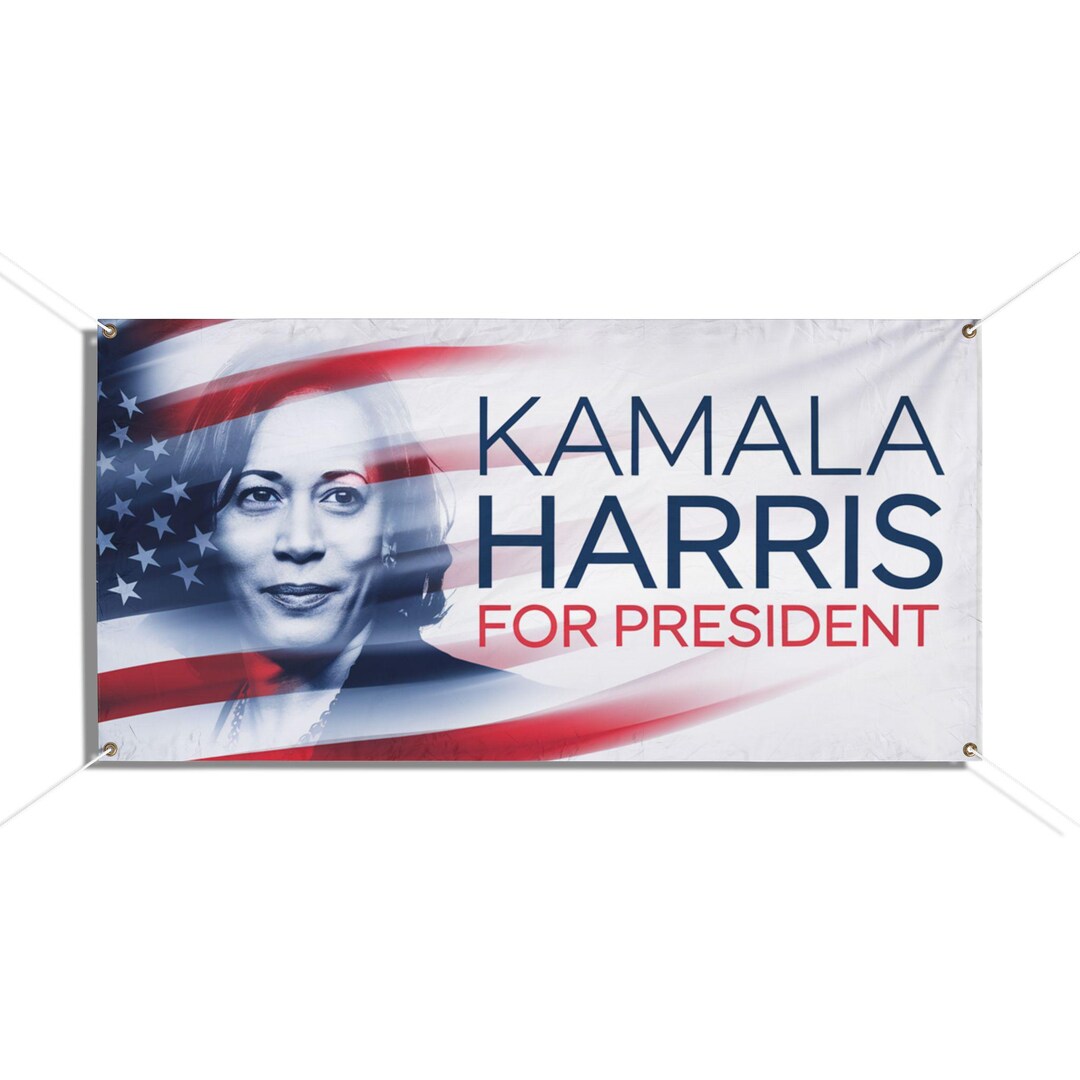 Kamala Harris for President Vinyl Banner - Etsy
