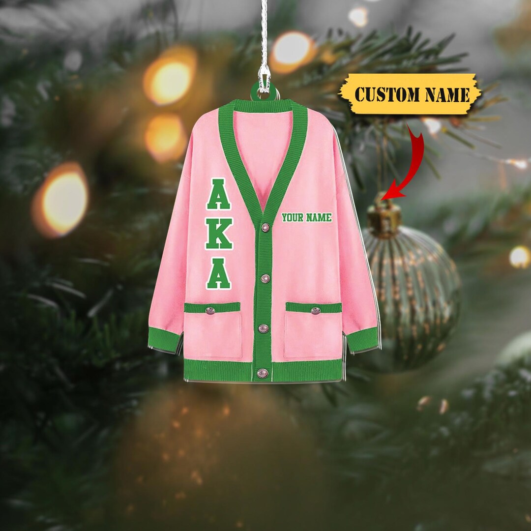 Alpha Kappa Alpha Christmas Ornaments AKA Custom Shaped Ornament 2D ...