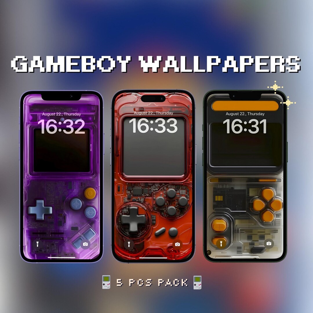 Gameboy Wallpaper Pack Retro Gaming Wallpapers Gamer Lock Screen ...