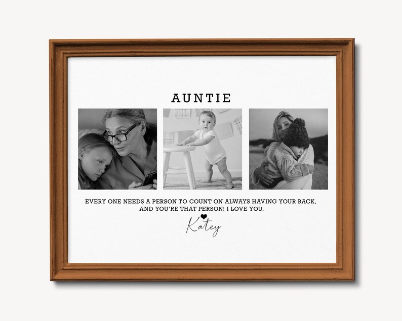 Personalized Auntie Gift Print, Gift From Nephew Niece, Aunty Ideas as ...