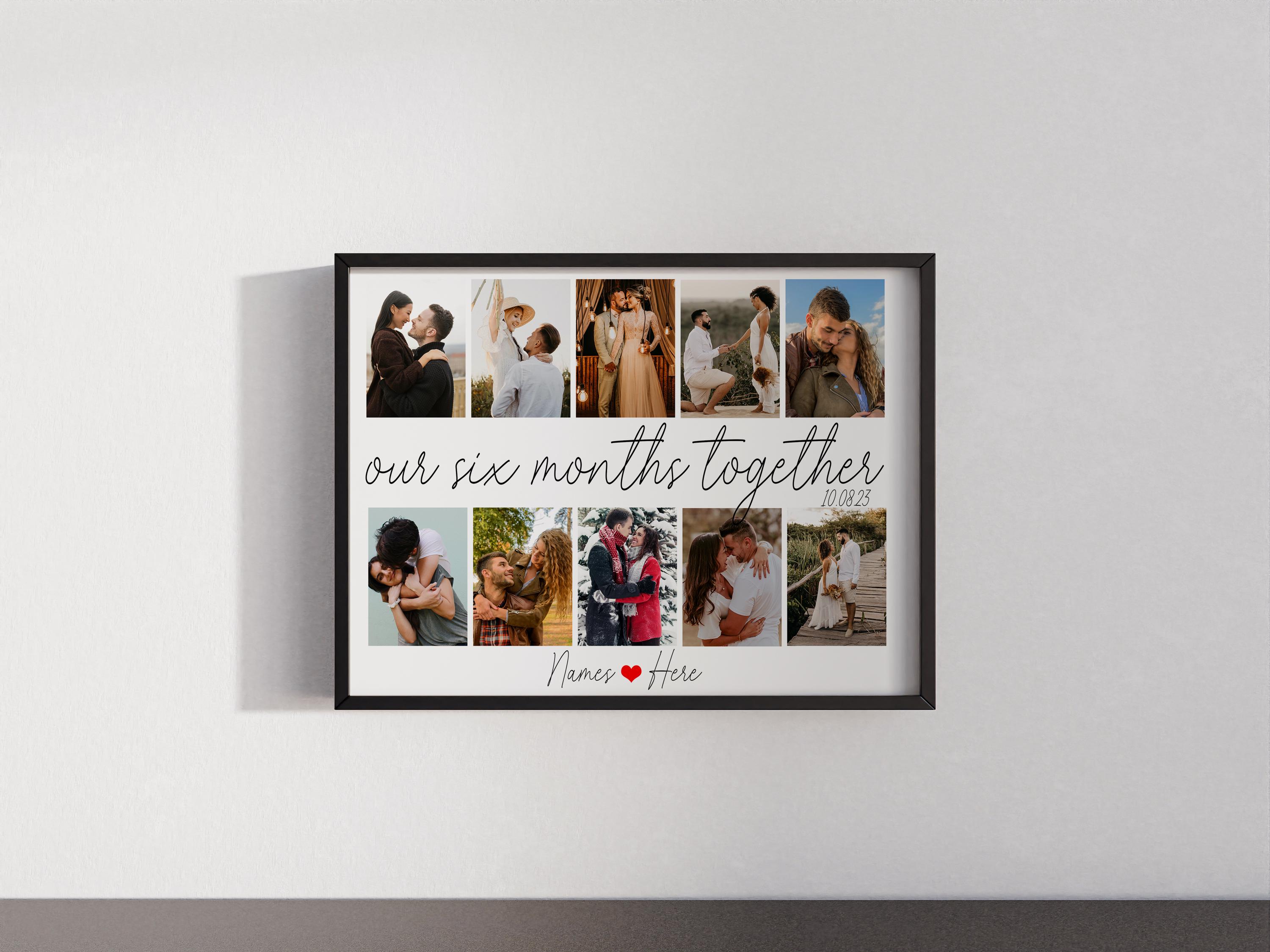 Personalized 6 Months, 6 Month Anniversary Gift, 6 Months Together ...
