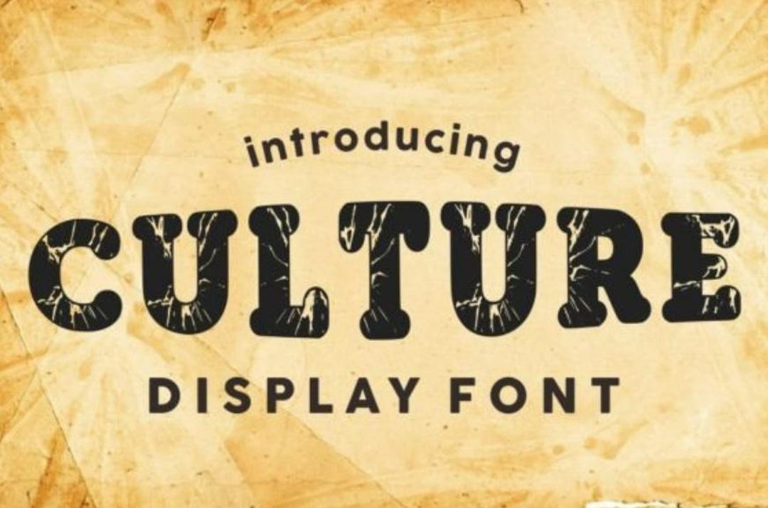 Culture Font, Retro Font, Vintage Font, Casual Font, Modern Font, Fonts ...
