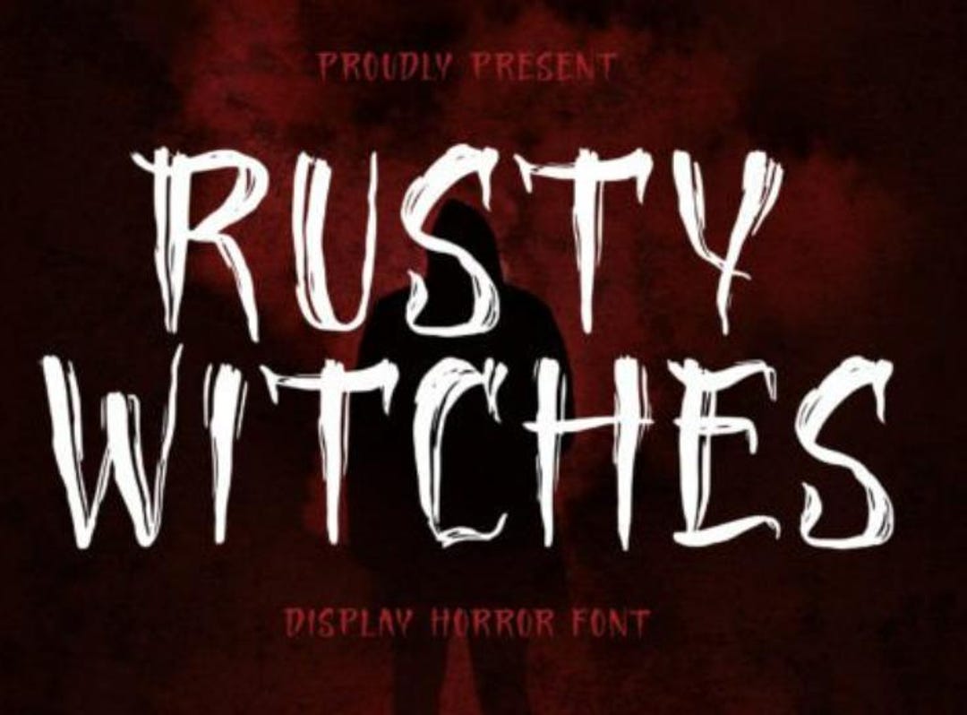 Rusty Witches Font, Simple Font, Cricut Fonts, Casual Font, Modern Font ...