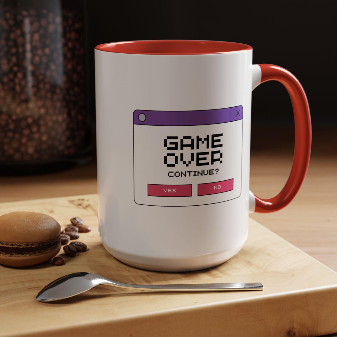 Game Over Coffee Mug, Game Over Mug, Gamer Mug (11, 15oz) - Etsy