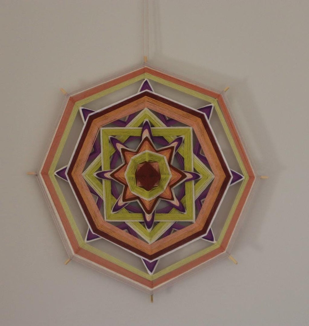Ojos De Dios 'gaia'/ Wall Mandala/ Birthday Gift/ Spiritual Present ...