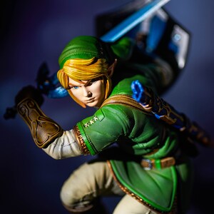 Link Legend of Zelda Inspired 3D Printed and Hand-painted Figurine ...