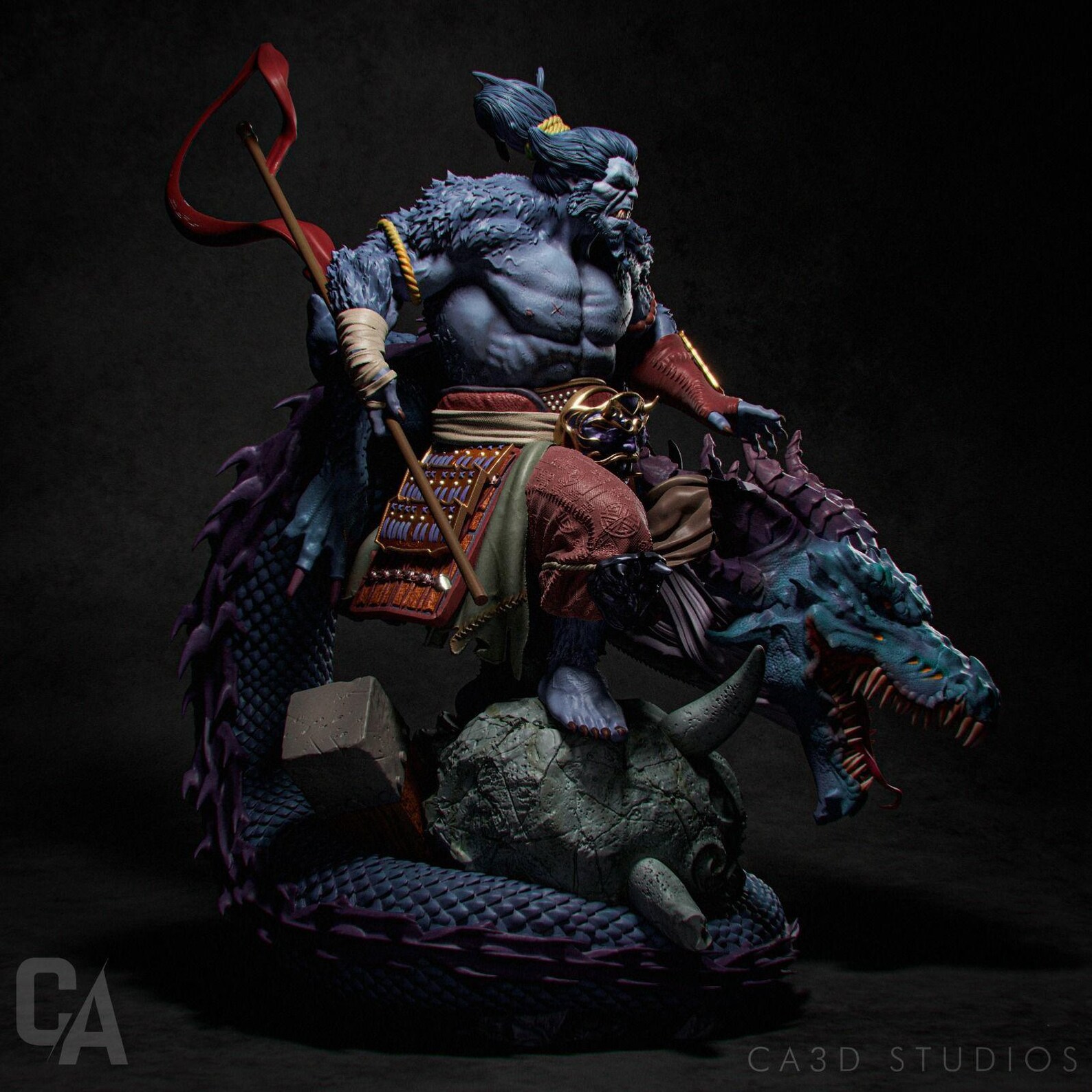 Beast Samurai X-men Inspired 3D Printed and Hand-painted Figurine ...
