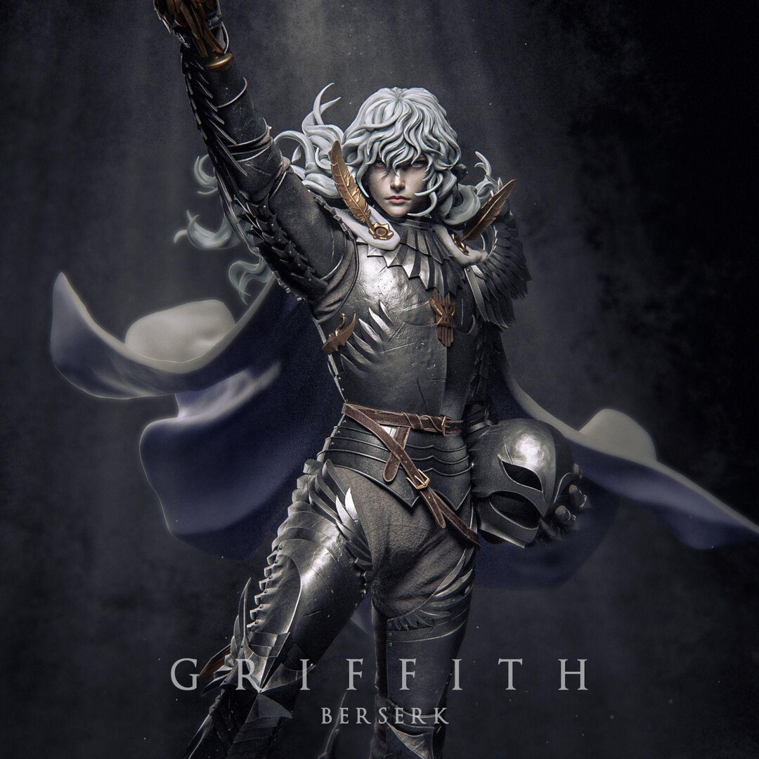 Griffith Berserk Inspired 3D Printed and Hand-painted Figurine Perfect ...