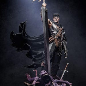 Guts Berserk Inspired 3D Printed and Hand-painted Figurine Perfect ...