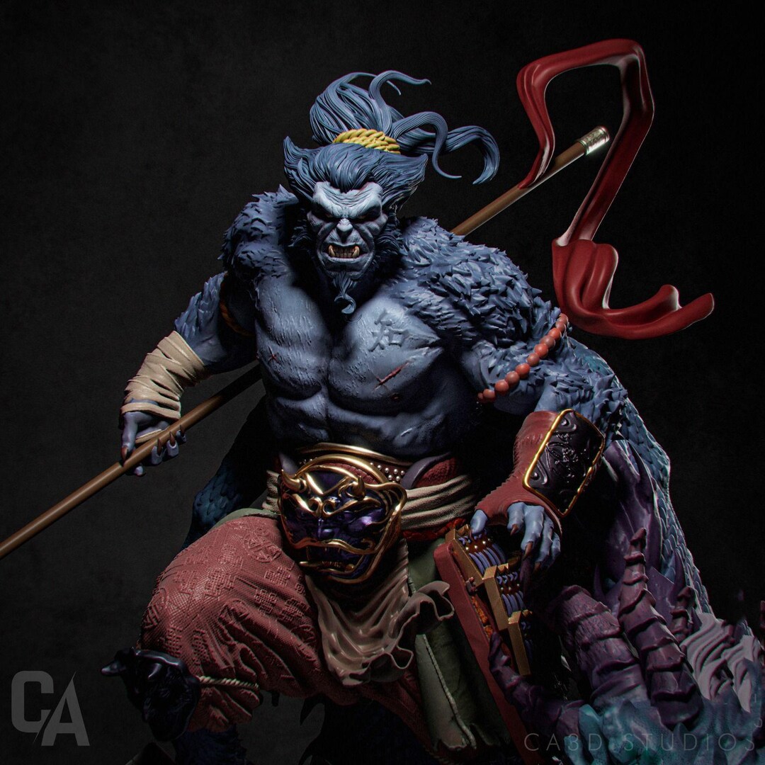 Beast Samurai X-men Inspired 3D Printed and Hand-painted Figurine ...