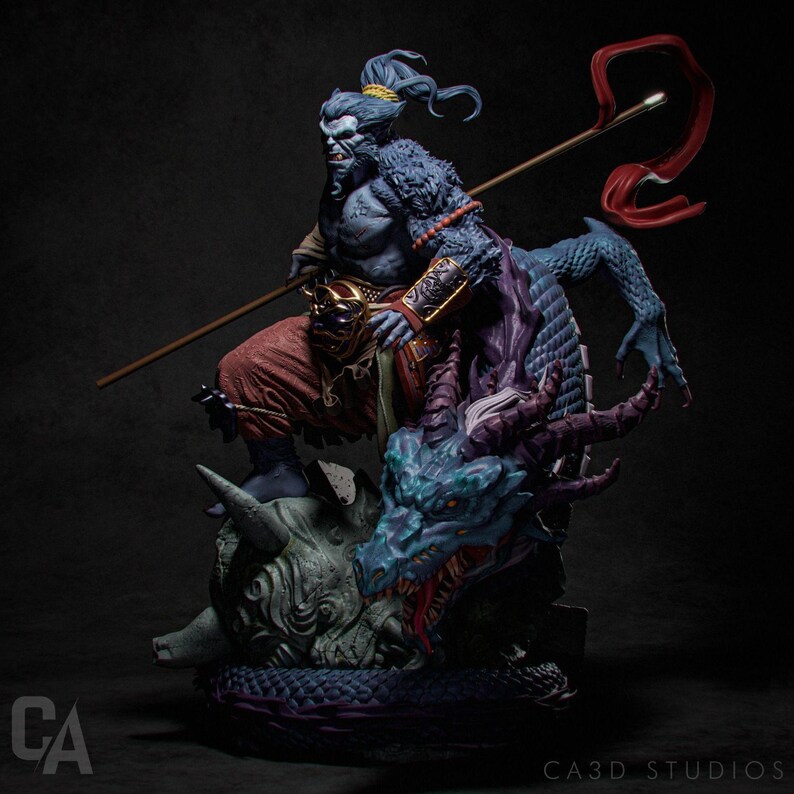 Beast Samurai X-men Inspired 3D Printed and Hand-painted Figurine ...