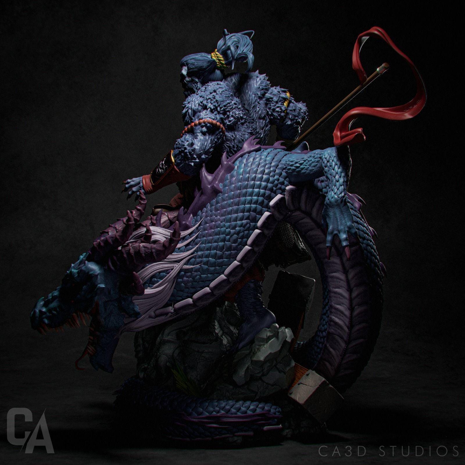 Beast Samurai X-men Inspired 3D Printed and Hand-painted Figurine ...