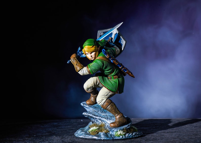 Link Legend of Zelda Inspired 3D Printed and Hand-painted Figurine ...