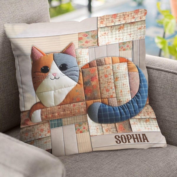 Cat Throw Pillow - Etsy
