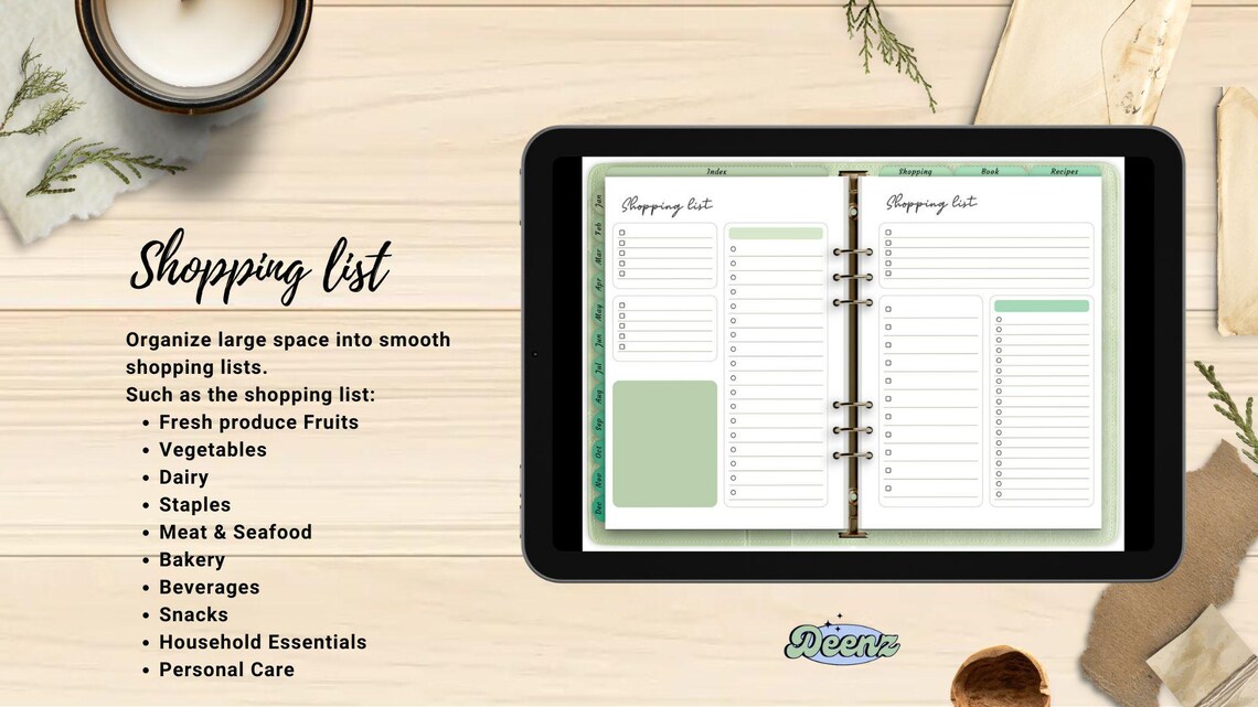 Digital Planner, Daily Meal Planner, Notebook, Goals and Meal Planning ...