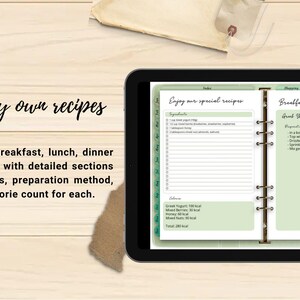 Digital Planner, Daily Meal Planner, Notebook, Goals and Meal Planning ...